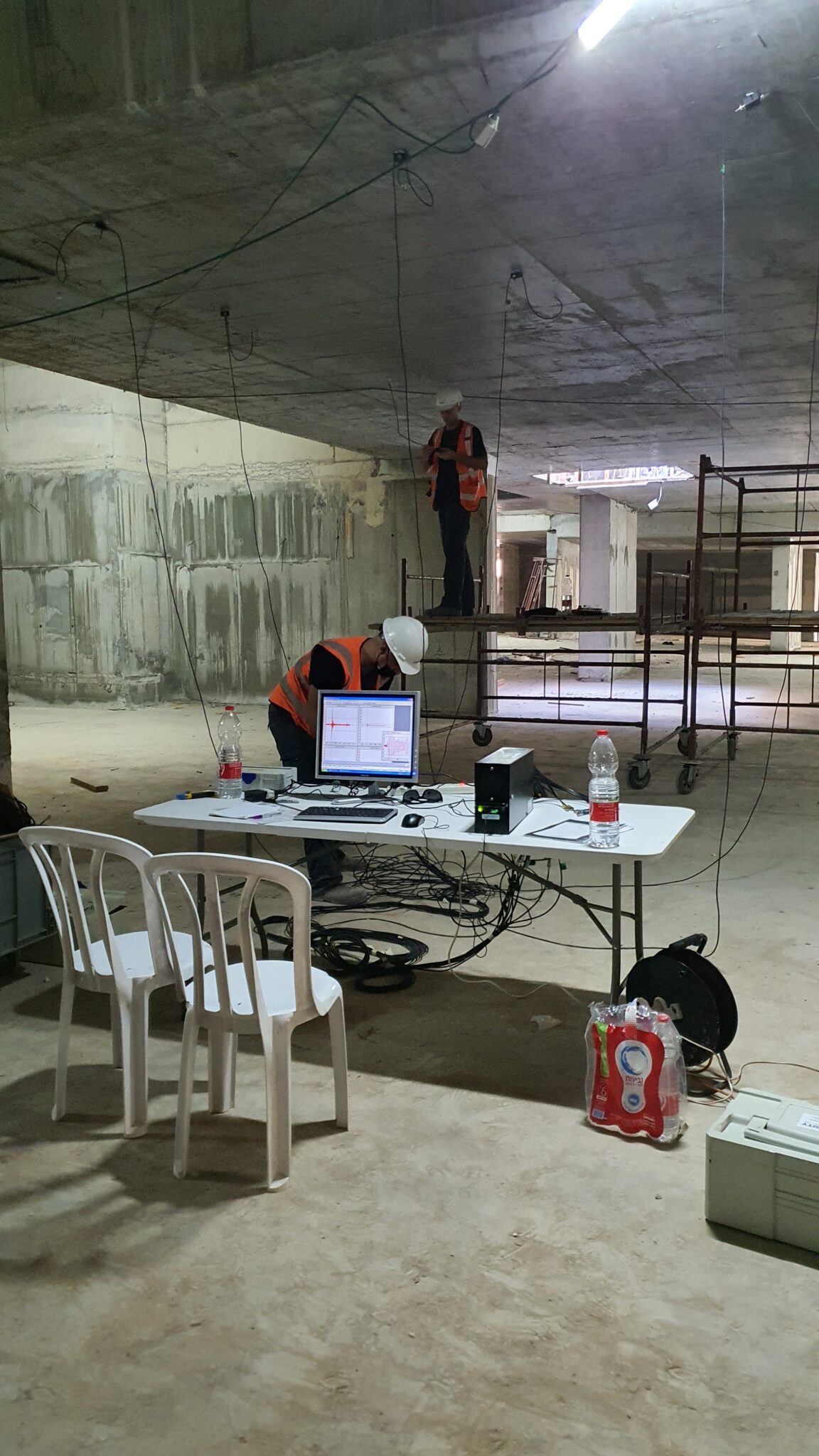 Crack monitoring in a reinforced structure during construction using ...